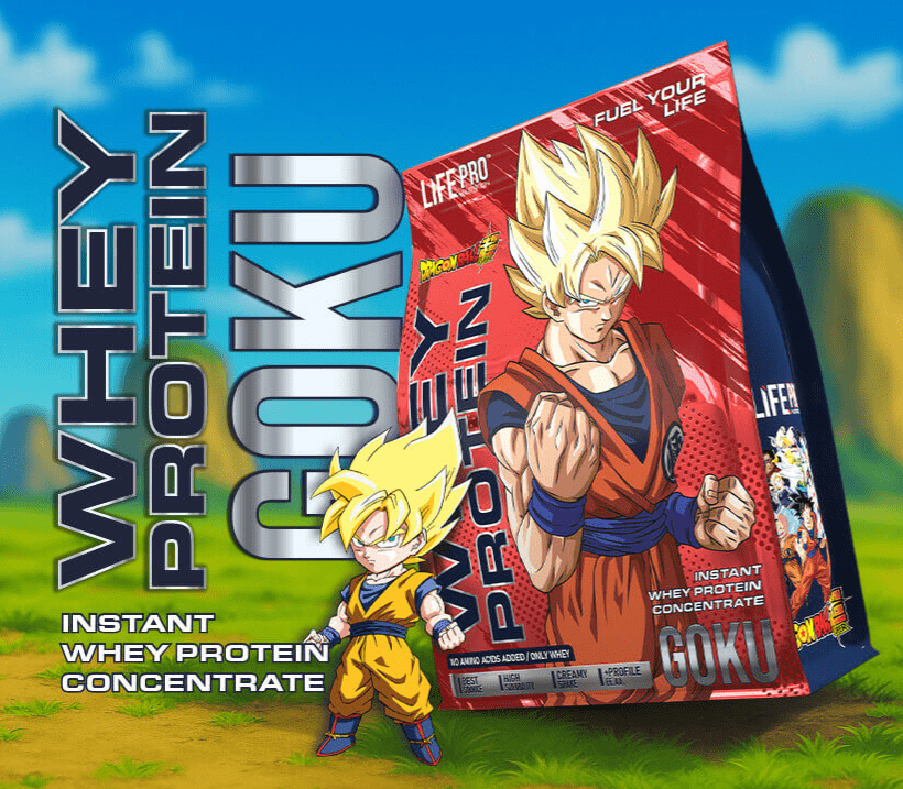 Life Pro Whey Dragon Ball Super Limited Edition Goku 1.8kg (Chocolate ...
